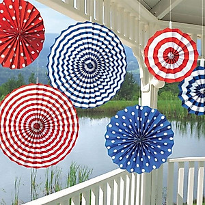Amscan Paper Fan Party Decorating Kit, 6 pcs