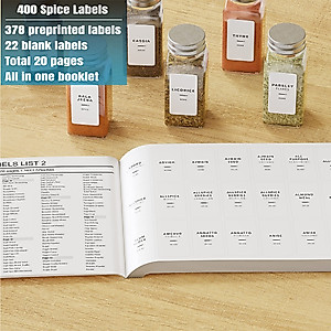 Neatsure 2 Pack Magnetic Spice Rack with 24 Spice Jars, 400 Spice Labels and Funnel, Alternative to Magnetic Spice Tins Containers, Refrigerator Fridge Shelf Organizer