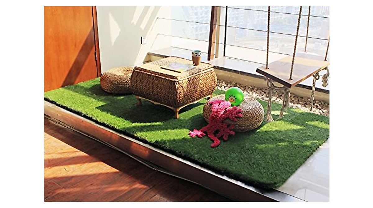 GOLDEN MOON Artificial Grass Turf Tile - Durable & Stylish