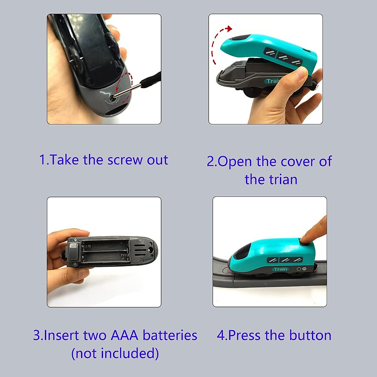 DSHMIXIA Battery Operated Train Set for Kids Electric Train Sets Toys for 3 Year Old Boys 4-7 8-14 Around Wooden Train Track Set for Christmas Tree (City Track Train)