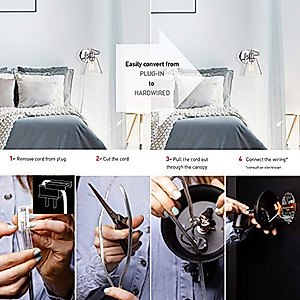 Globe Electric 65312 Ramezay Gooseneck Sconce, Matte Black