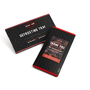 BLAZIN' THAW Defrosting Tray for Frozen Meat | 16" Family-Size | Aluminium Plate for Thawing Frozen Food | Natural Thawing Process | No Microwaves, No Cold/Warm Water Required |