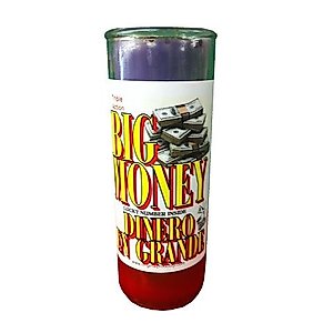 Original Botanica Big Money Big Al Manifestation Candle Spiritual Healing Cleansing Magical Positive Negative Energy Protection Prayer Chakra Blessing Smudging Candles Wealth Prosperity Fortune