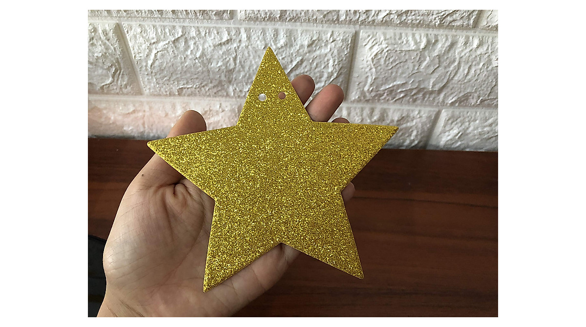 Gold Glitter Twinkle Star Banner for Baby Showers