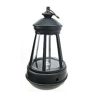 Ebros Plastic Solar Hanging LED Lantern 5.5 Inches High Decorative Replacement for Garden Light Statues for Ebros Gift Garden Sculptures