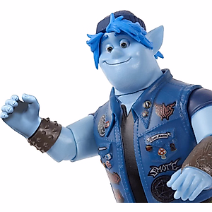 Mattel Disney Pixar Onward Action Figure, Barley Lightfoot Collectible Toy in Signature Elf Look, 7-inch with Movable Joints