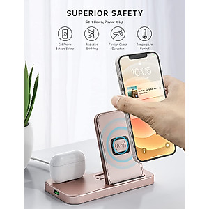 Conido Wireless Charger, 2 in 1 Wireless Charging Station for iPhone and AirPods, Charging Dock for AirPods Pro/2/1, 7.5W Qi Fast Charger for iPhone 13/12 Pro Max/11 Pro Max/XR/XS Max/X/11 Plus