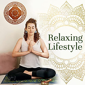 WoodfulArt Wood Wall Decor Shine on Diamond Mandala - Hanging Wood Wall Art with Engraved Design, Flower of Life Wooden Decoration - Sacred Geometry Wall Art for Home & Yoga Studio - 15.3" W x 15.3" H