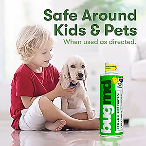 BugMD - Pest Control Essential Oil Concentrate 3.7 oz Plant Powered Bug Spray , Kills Bugs Spiders Fleas Ticks Roaches , Ant Spray Indoor for House, Bed
