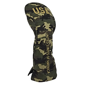 ReadyGOLF USA Military Camo Embroidered Headcover Driver