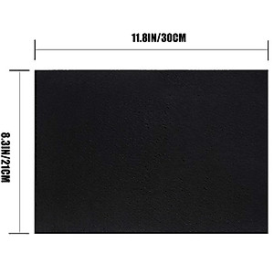 5PCS Black Self Adhesive Felt Sheets, Soft Velvet Sticky Back Felt for Jewelry Box and Drawer Liner, Art and Craft Making(A4 Size)
