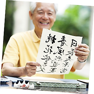 COHEALI 2pcs Brush Holder Chinese Decor Brush Pen Calligraphy Brush Table Stand Painting Writing Brush Rest Decked Pen Stand Pen Rack Calligraphy Supplies Bench Plum Bossom Ceramics White