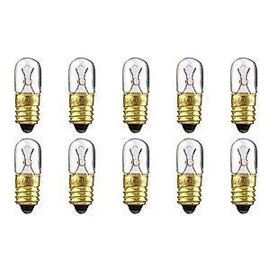 CEC Industries #41 Bulbs, 2.5 V, 1.25 W, E10 Base, T-3.25 shape (Box of 10)