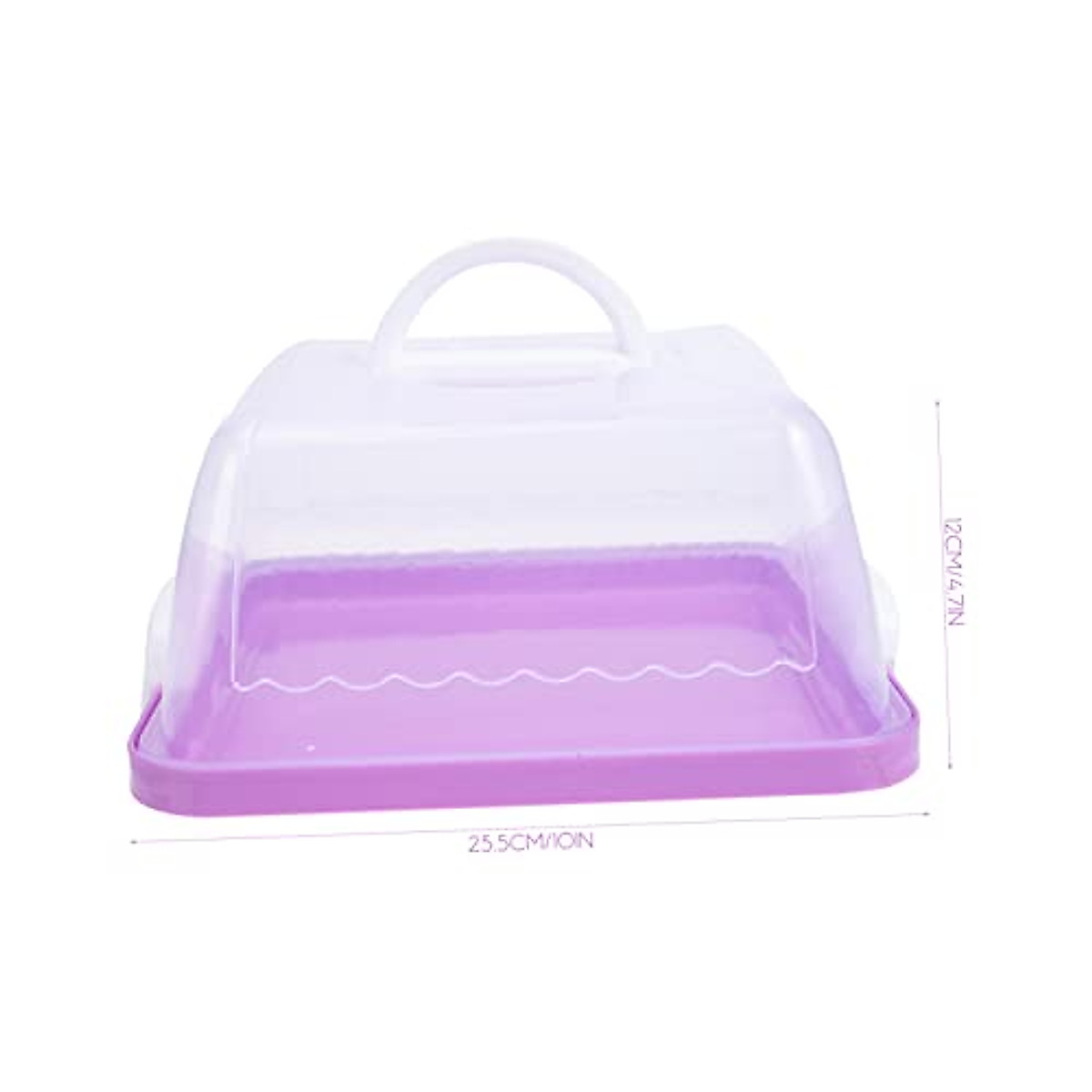 Homoyoyo Portable Cake Box with Cakey Clear Container with Lid Cheesecake Carrier Dessert Storage Case Cake Holder with Lid Mini Gift Cake Packing Box Cake Carrier with Handle Wedding