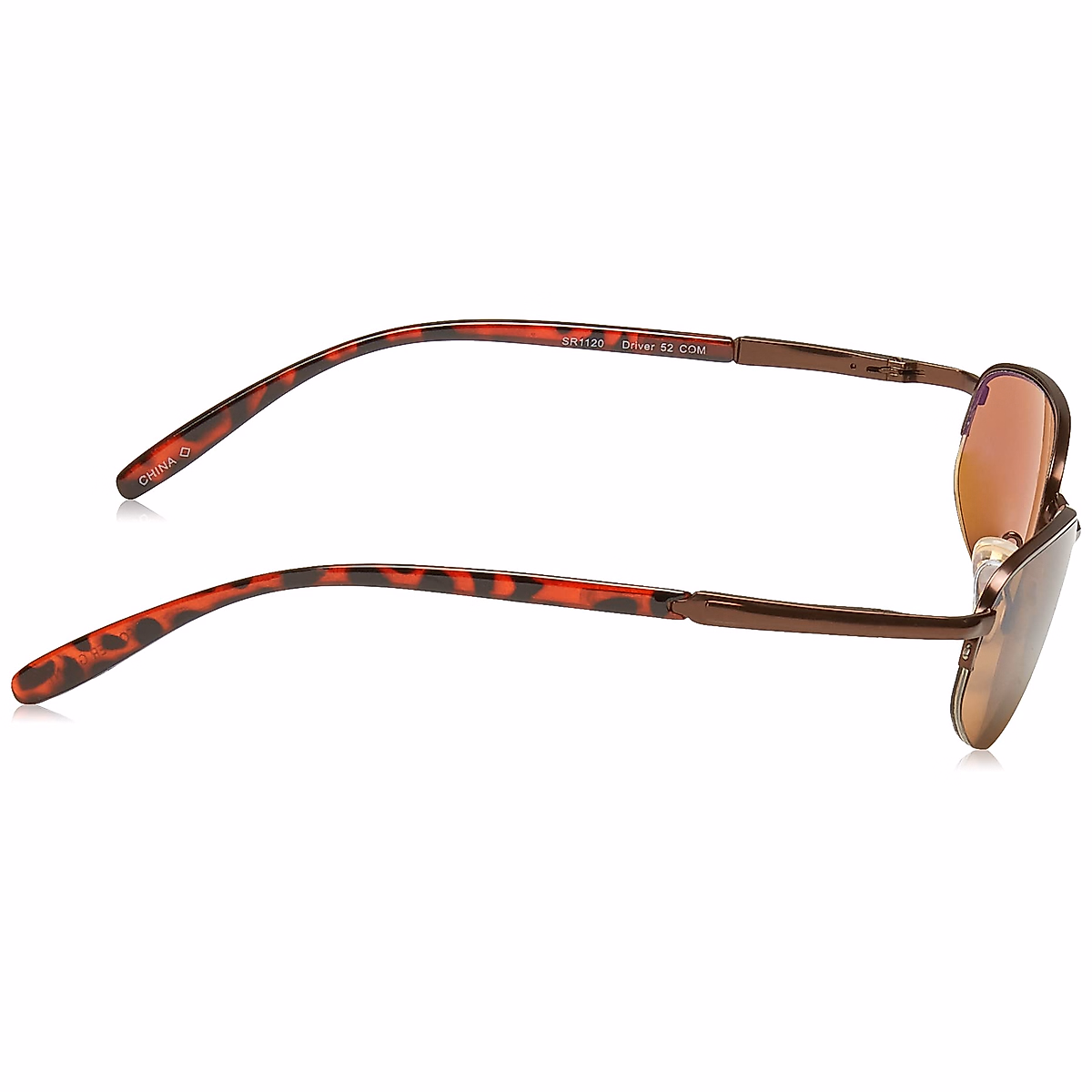 Foster Grant Men's Driver 52 Oval Sunglasses, Bronze/Brown, 54 mm