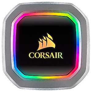 Corsair H100i RGB PLATINUM AIO Liquid CPU Cooler,240mm,Dual ML120 PRO RGB PWM Fans,Intel 115x/2066,AMD AM4/TR4
