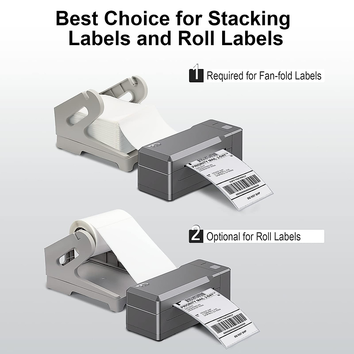 Tordorday Shipping Label Printer 4x6 Thermal Label Printer for Shipping Packages, 150mm/s Thermal Printer 203 dpi, Compatible with Amazon, Ebay, Shopify, USPS, Etsy