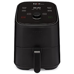 Instant Pot Vortex 4-in-1, 2-quart Mini Air Fryer Oven Combo with Customizable Smart Cooking Programs, Nonstick and Dishwasher-Safe Basket, Includes Free App with over 1900 Recipes, Black