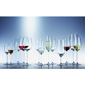 Schott Zwiesel Tritan Crystal Glass Diva Stemware Collection Claret Burgundy Red Wine Glass, 28.4-Ounce, Set of 6