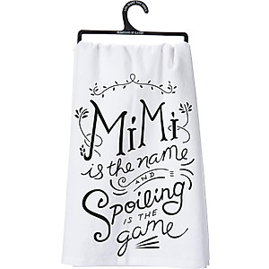 Primitives by Kathy Mimi Towel Bundle - Mimi is The Name Spoiling and Mimi's Kitchen Where Memories