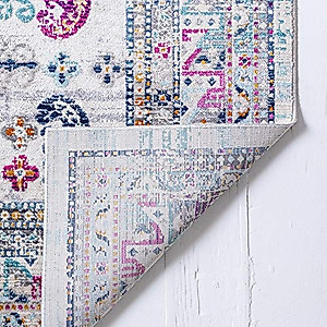 Rugs.com Budapest Collection Area Rug – 8' x 10' Multi Low-Pile Rug Perfect for Living Rooms, Large Dining Rooms, Open Floorplans