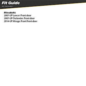 Scosche Select 2007-Up Mitsubishi Lancer & Outlander or 2014-Up Mitsubishi Mirage 6.5” - 6.75” Speaker Adapters (1 Pair) SAMI651