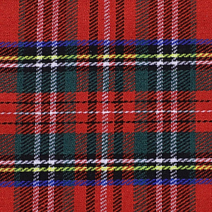 2 Pcs Christmas Buffalo Plaid Fabric Buffalo Checked Cloth Yarn-Dyed Red Black Tartan Gingham Craft Fabric for Sewing DIY Xmas Festival Decorations (28 x 36 Inch)