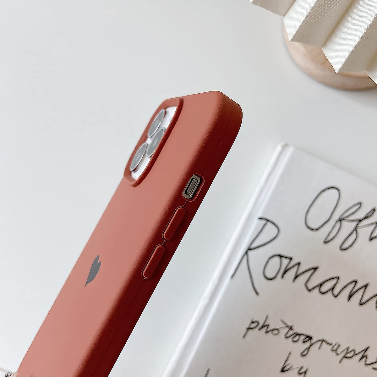 Jmltech Compatible with iPhone 13 Pro Max Case Silicone Liquid Women Men Slim Protective Full Body Protection Soft Cute Phone Case with Anti-Scratch Soft Microfiber for iPhone 13 Pro Max Dark Brown