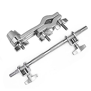 Jiayouy Cowbell Mounting Bracket with Steel Arm Rod Drum Set Holder Clamp Adjustable Mount for Percussion Cowbells, Jam Blocks, Tambourines