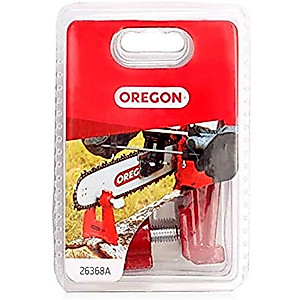 Oregon Filing Vise - Pocket Stump Vise for Filing Chainsaw Chains in the Field, Saw Vise for Secure Filing Set-up on any Tree Stump, Essential Chainsaw Accessories (26368A),Red
