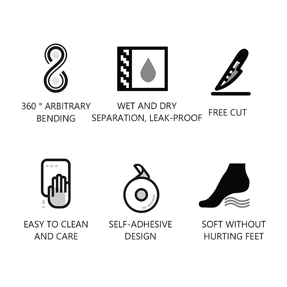 Duzzy 39 Inch Collapsible Shower Water Dam Shower Stopper Barrier and Retention System and Keeps Water Inside Threshold Dry and Wet Separation Suitable for Bathroom and Kitchen