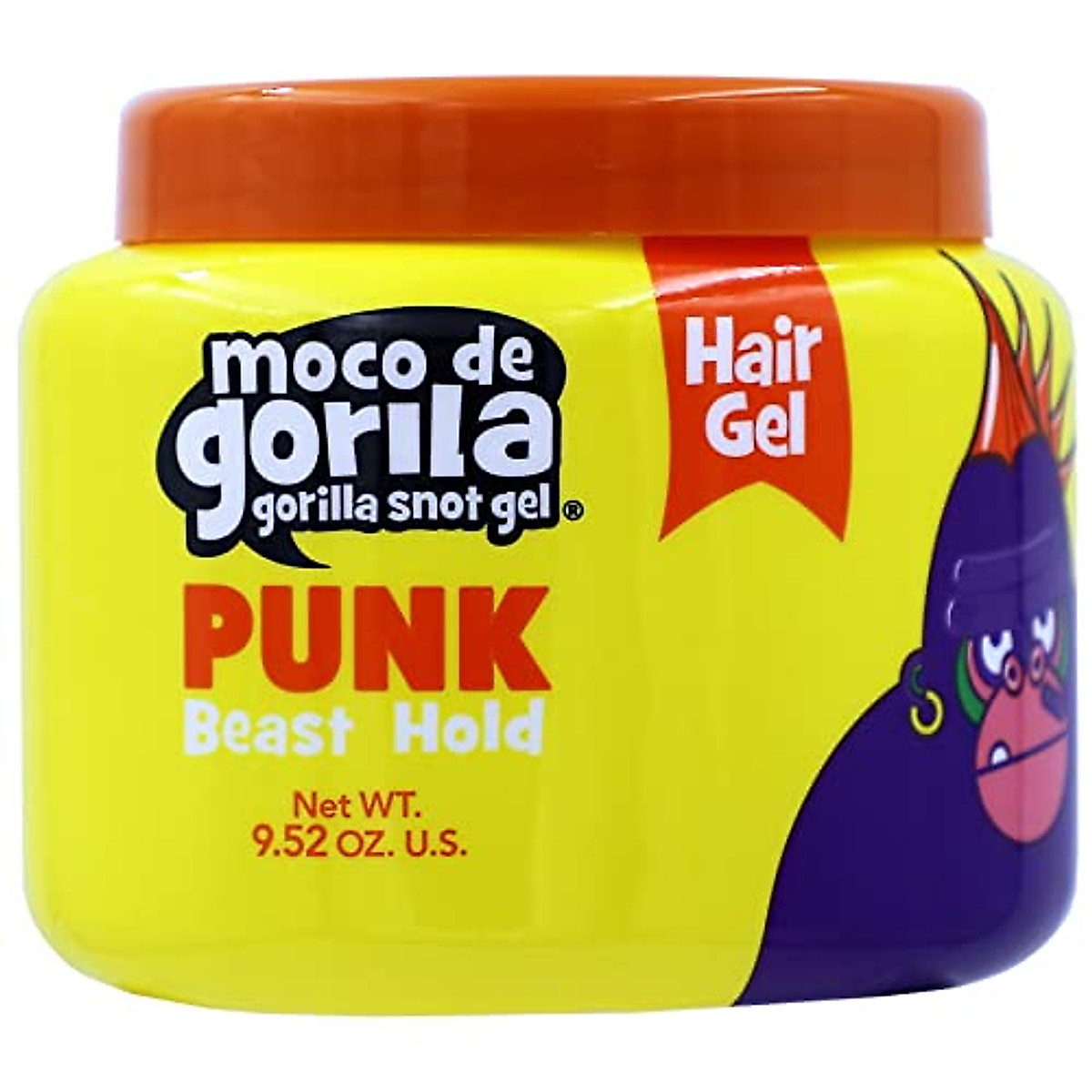 Moco de Gorila Punk, Hair Styling Gel, Gives your Hairstyle a Long-Lasting Effect, Reactivate with Water, High Fixation, 3-Pack of 9.52 Oz Each, 3 Jars