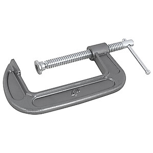 Performance Tool W207C "C" Clamp, 4", Malleable Iron