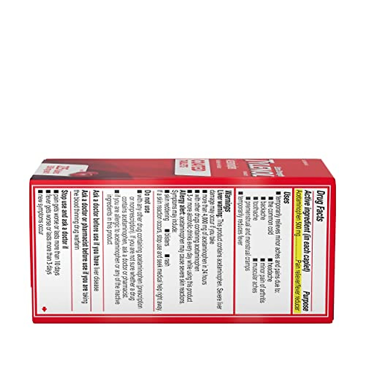 Tylenol Extra Strength Coated Tablets, Acetaminophen Adult Pain Relief & Fever Reducer, 225 ct