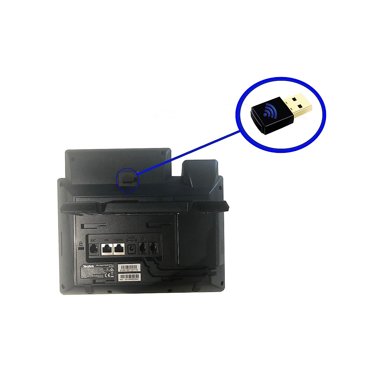 6PACK Supports Y/L Wi-Fi USB Dongle and IP Phones T27G,T29G,T46G,T48G,T46S,T48S,T52S,T54S