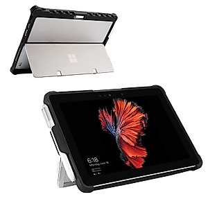 Youtec for Microsoft Surface Pro 7 Plus/Pro 7/Pro 6/Pro 5/Pro 4 Case, Surface Pro Rugged Folio Protective Cover with Pen Holder Compatible with Type Cover, Kickstand for Surface Pro 4/5/6/7/7 Plus