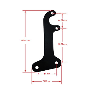 2 x Tail Light Brackets for 1953 1954 1955 1956 Ford F100 Pickup Truck,Model A Lights,Street Rods,Hot Rods,CustomFits Both Passenger and Driver Side (Black Finish) - Tail Light Bracket