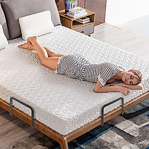 Rasugarlary Mattress Retainer Bar Keep Mattress Stopper from Sliding, 12 Pcs Adjustable Non Slip Mattress Slide Stoppers Holder in Place Metal Mattress Gripper, Black