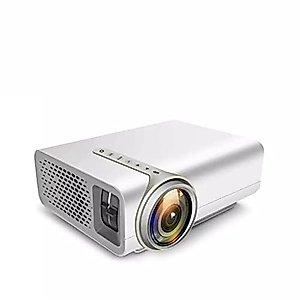 DROOS Portable Projector for Mini Home Theater System Movie Video with HDMI Compatible 1080P AV USB (Color : White, Size : 18.90x1(projectors)
