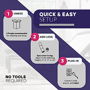 Blissful Nights e4 Full Size Adjustable Bed Base Frame with Massage, Anti-Snore, Zero Gravity, Dual USB Charging Station, Under Bed Nightlight, Wireless Remote Head and Foot Incline