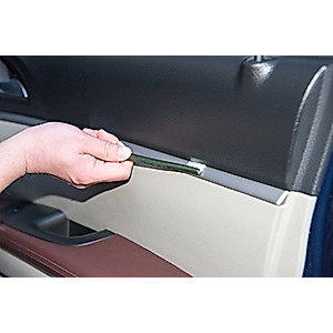 CARCAREZ 7'' Long Toothbrush Style Car Auto Detailing & Seam Brush for Car Interior Cleaning, Pack of 10