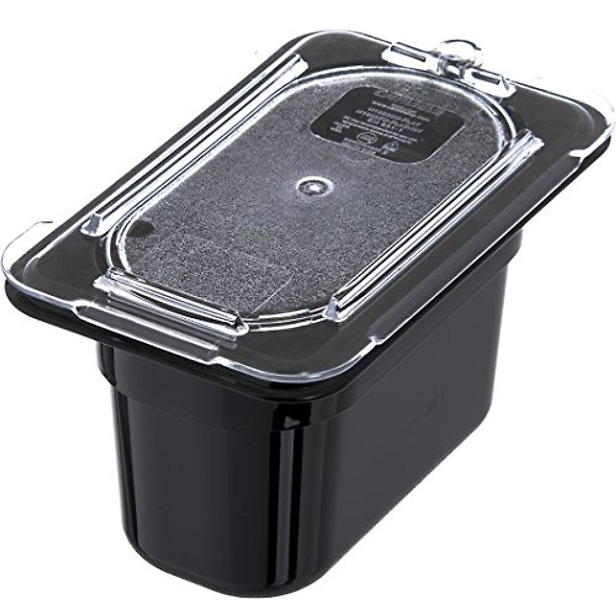 Carlisle FoodService Products 3068703 Plastic Food Pan, 1/9 Size, 4 Inches Deep, Black (Pack of 6)