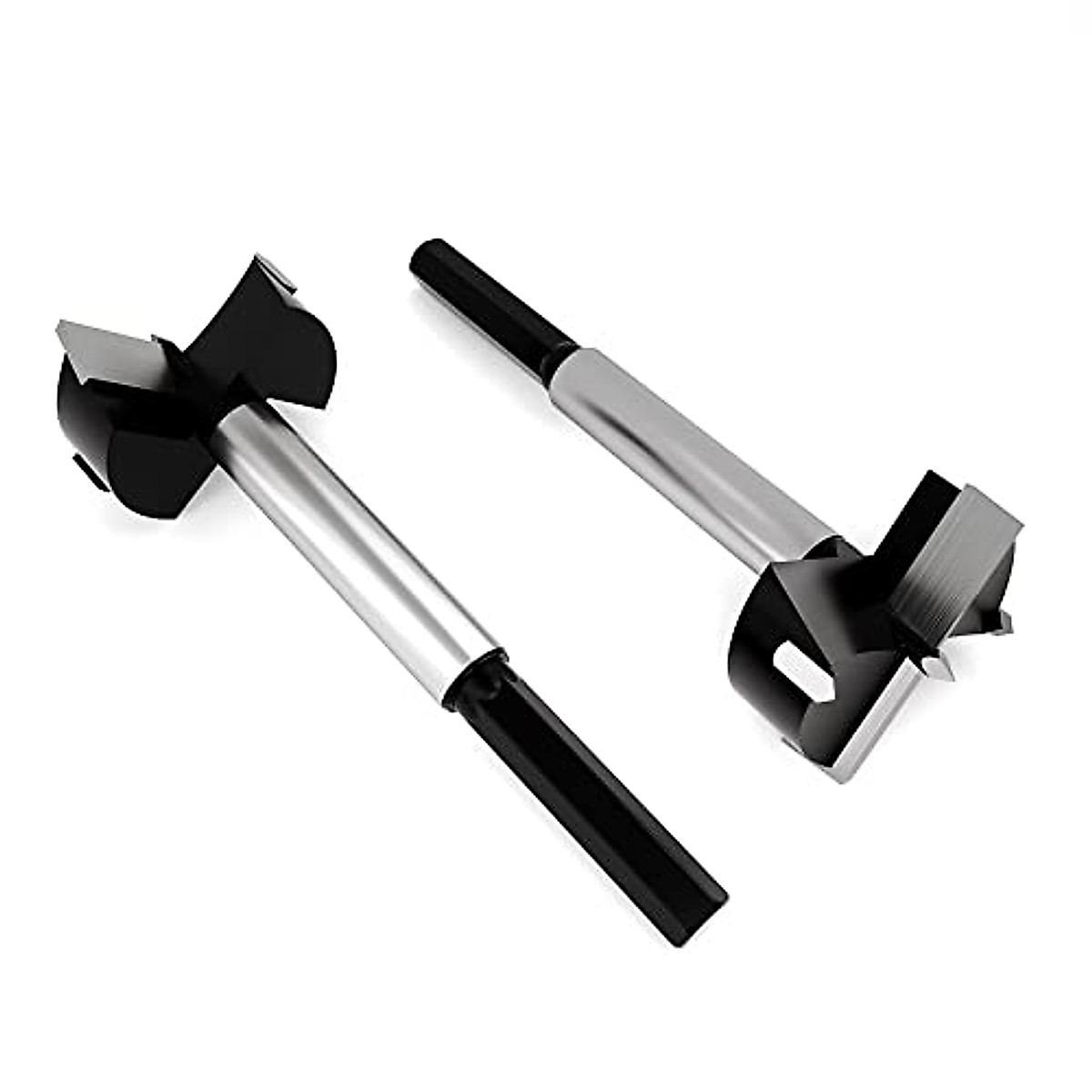 ASNOMY 6PCS Large Size Forstner Drill Bit, 1-3/8Inch to 2-3/4Inch Carbide Tipped Forstner Bit for Hard Wood, Wood Drilling Hole Saw Set Woodworking Hinge Cutter Tool Kits for Wood Plastic Plywood