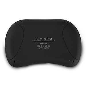 Rii i8+ BT Mini Wireless Bluetooth Backlight Touchpad Keyboard with Mouse for PC/Mac/Android, Red (RTi8BT-6)