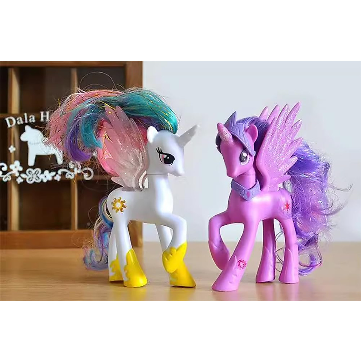 Little Horse Toy Friendship Movie Feature Character 14CM Doll Action Figure Model Toy for Girls (Fluttershy)
