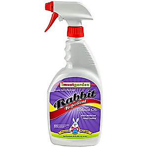 I Must Garden Rabbit Repellent: Mint Scent Rabbit Spray for Plants & Lawns – 32 oz. Ready to Use