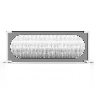 SeseYii Baby Bed Rail with Safety Y-Strap Extra Long Twin Full Queen King Size Infants Toddlers Guardrail with Reinforce Anchor (Grey, 78 inch)