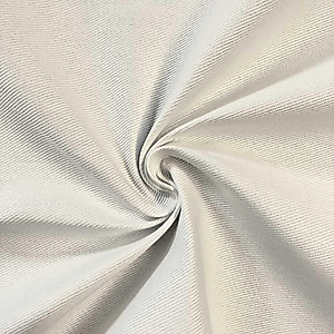 White Bull Denim Fabric 100% Cotton 10 oz 58/60" Wide Non-Stretch Sold by The Yard for Apparel, Crafts, Upholstery (1 Yard)