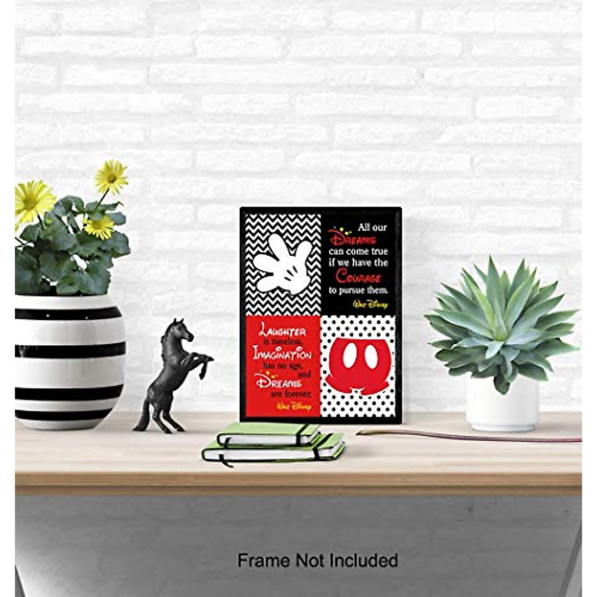 Quotes Wall Art Poster - Unique Inspirational Gift - Home or Office Decor for World Fans, Men, Women - Motivational Room Decorations for Girl, Kids, Boy Bedroom - 8x10 Unframed print