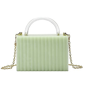 Acrylic Clutch Cute Purses for Women,2 Chains Optional,Women's Evening Handbags for Party Prom Weddings